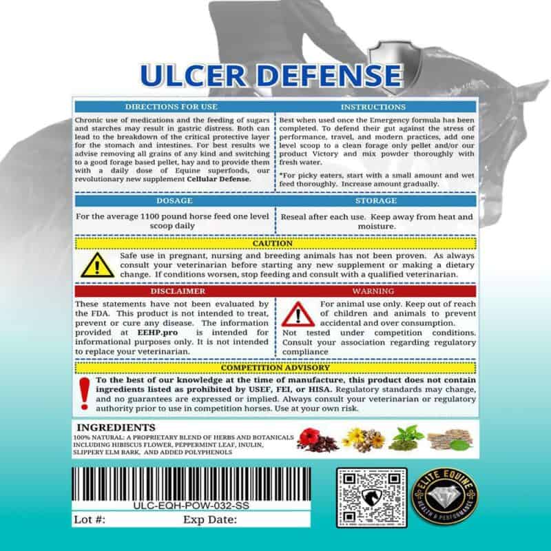 Ulcer Defense Maintenance | Natural Horse Ulcer Supplement | EEHP