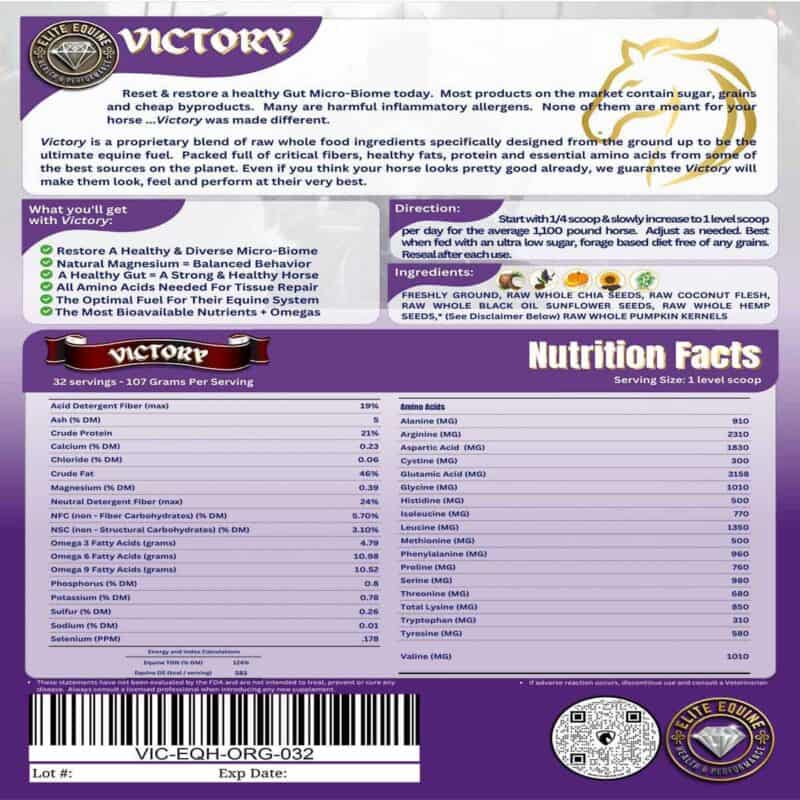 Victory – Whole-Food Supplement for Optimal Equine Health | EEHP
